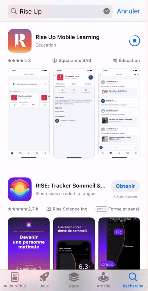 Comment accéder sur la plateforme sur mobile